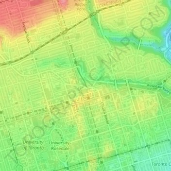 Mapa topográfico Harold Town Park, altitud, relieve